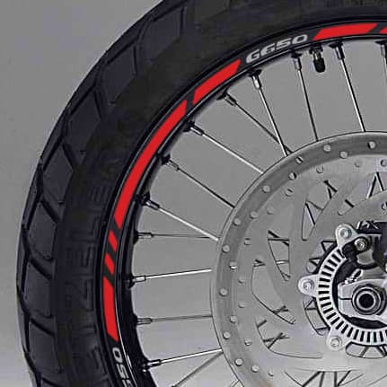 Wheel rim stripes with logos compatible with BMW G650 Xmoto | Moto ...