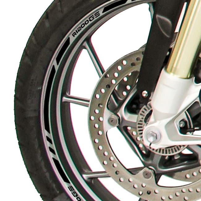 Wheel rim stripes with logos compatible with BMW R1200GS LC | Moto ...