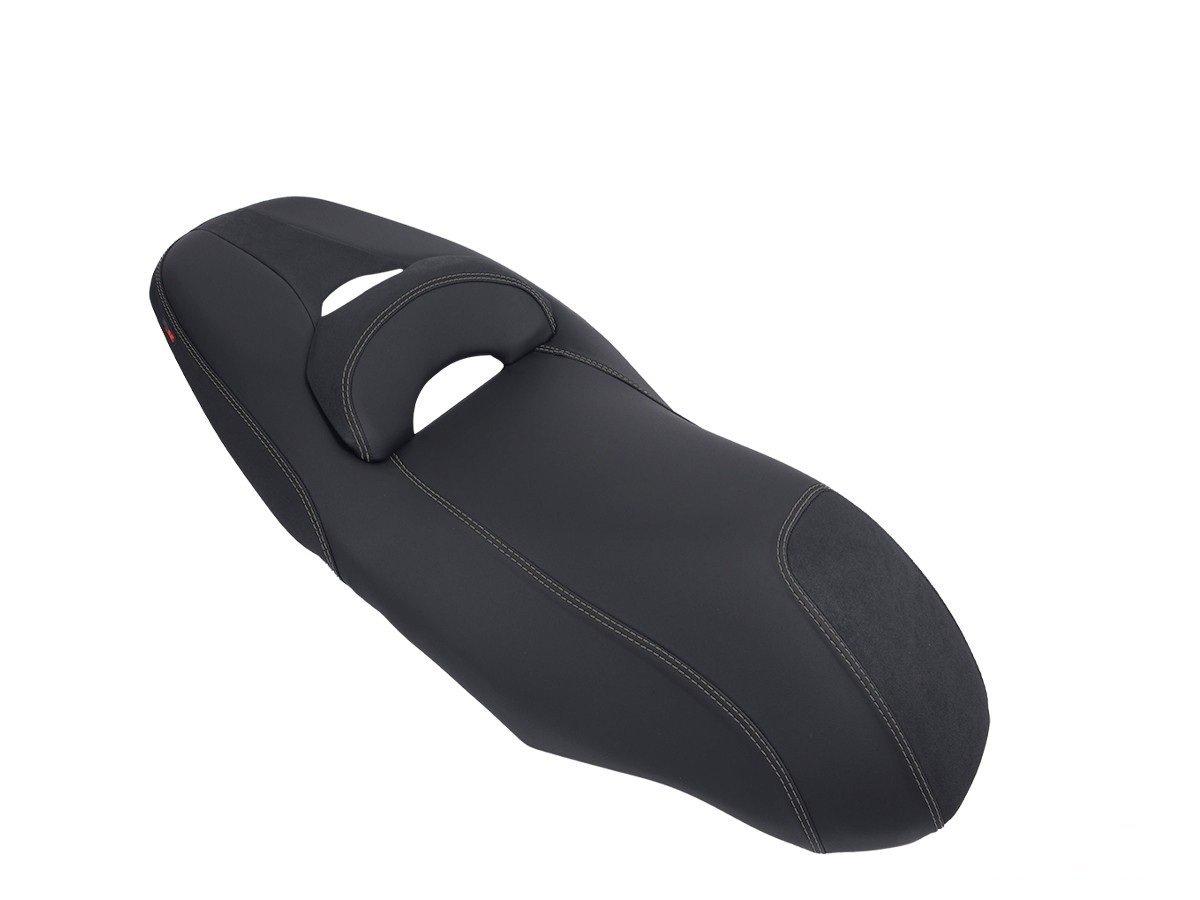 Seat cover compatible with Yamaha X-Max 400 Iron 2016-2018 black with ...