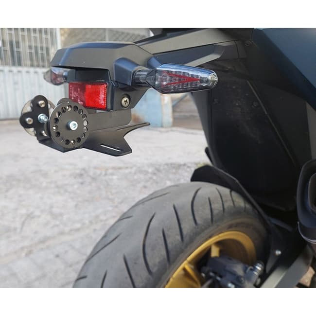 Multiposition flip-up license plate holder compatible with Honda Forza ...