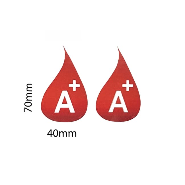 Blood types decals set A+ | Moto Discovery