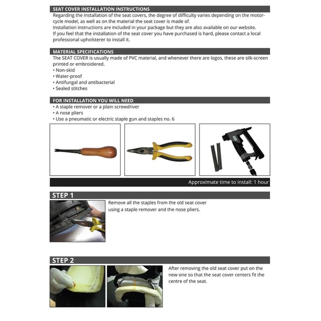 Seat cover compatible with Piaggio Vespa GTS Supertech 125 / 300 2019 ...