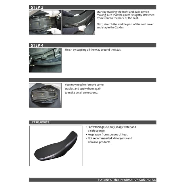 Seat cover compatible with Piaggio Vespa GTS Supertech 125 / 300 2019 ...