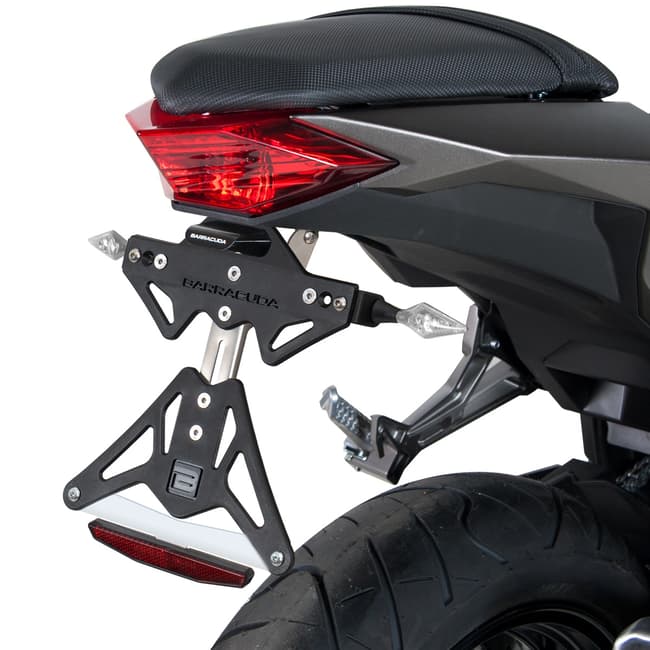 Barracuda universal folding license plate holder | Moto Discovery