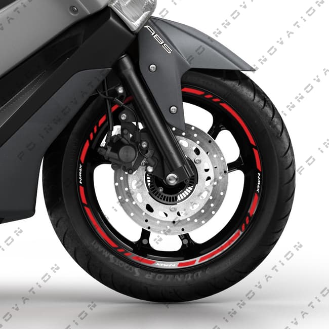 Wheel rim stripes with logos compatible with Yamaha NMAX 125 / 155 ...