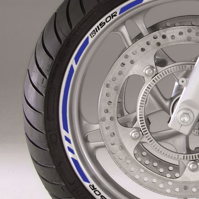 Wheel rim stripes with logos compatible with BMW R1150R | Moto Discovery