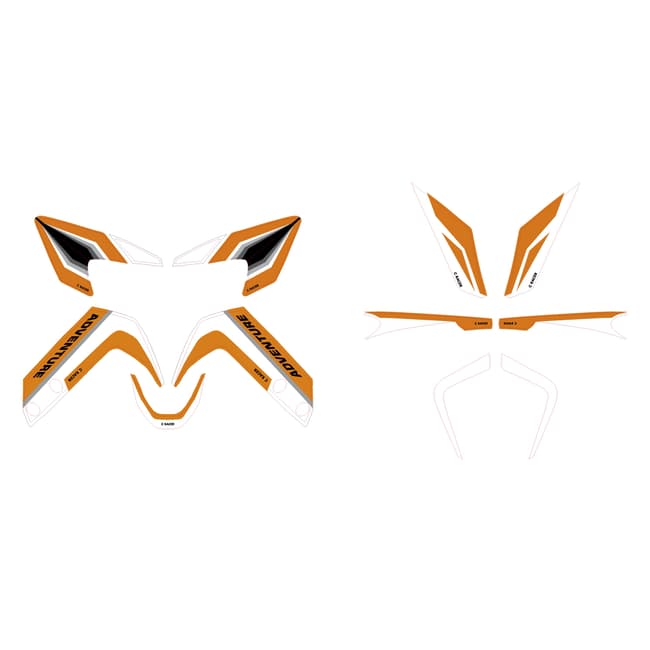 Stickers kit (body kit) compatible with KTM 390 Adventure 2020 (white ...