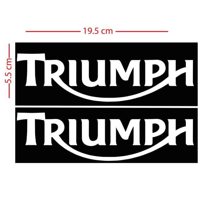Triumph reservoir stickers - Design | Moto Discovery