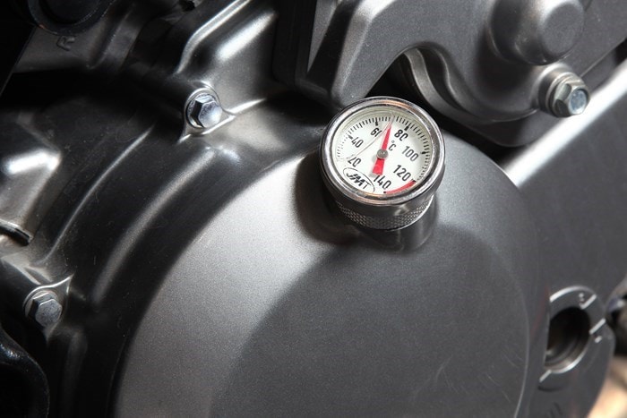 Oil filler cap with temperature gauge compatible with Suzuki V-Strom ...