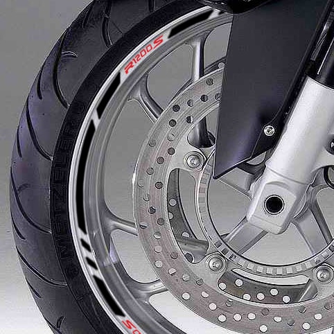 Felgenrandaufkleber mit Logos kompatibel mit BMW R1200S | Moto Discovery