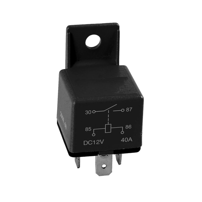 Universal relay 4 pins 12V 40A | Moto Discovery