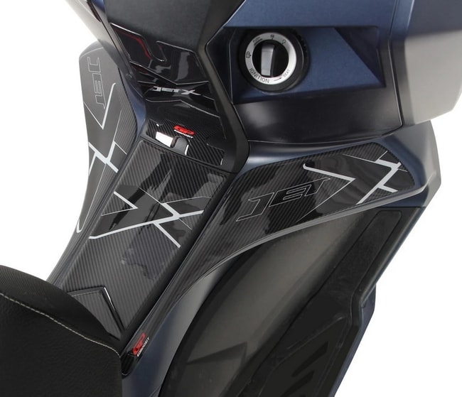 GPK foot board pad 3D set compatible with SYM Jet X 125 2022-2024 ...