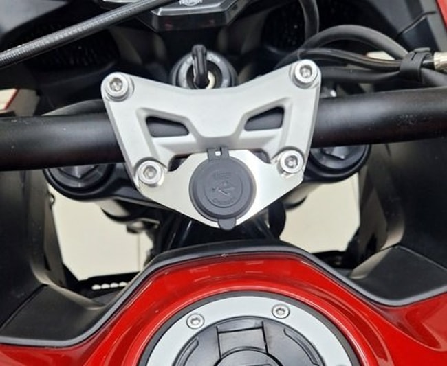 Handlebar shelf with dual USB socket compatible with Triumph Tiger ...