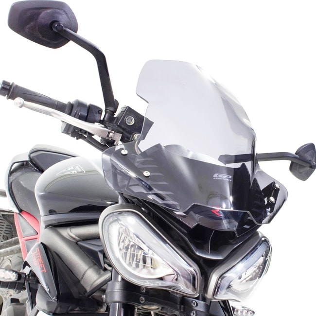 GPK windscreen compatible with Triumph Street Triple 765 2017-2019 44cm ...