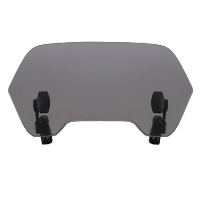 GPK universal clip-on windscreen spoiler 34 x 17 cm (fume) | Moto Discovery