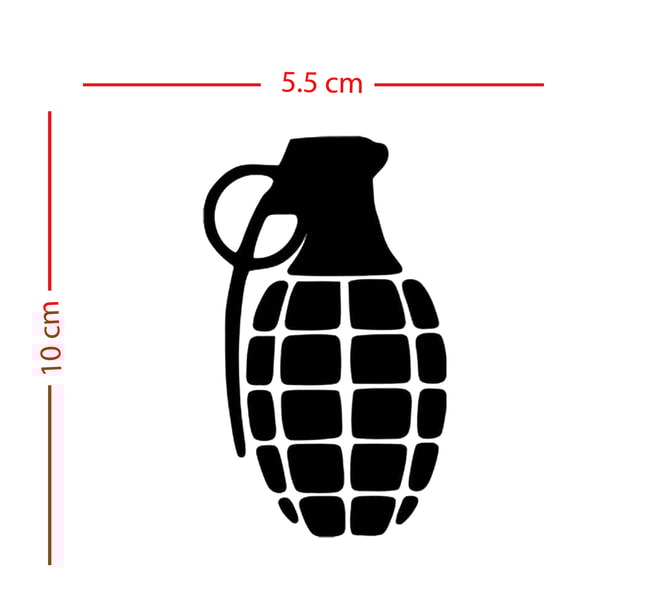 Grenade sticker | Moto Discovery