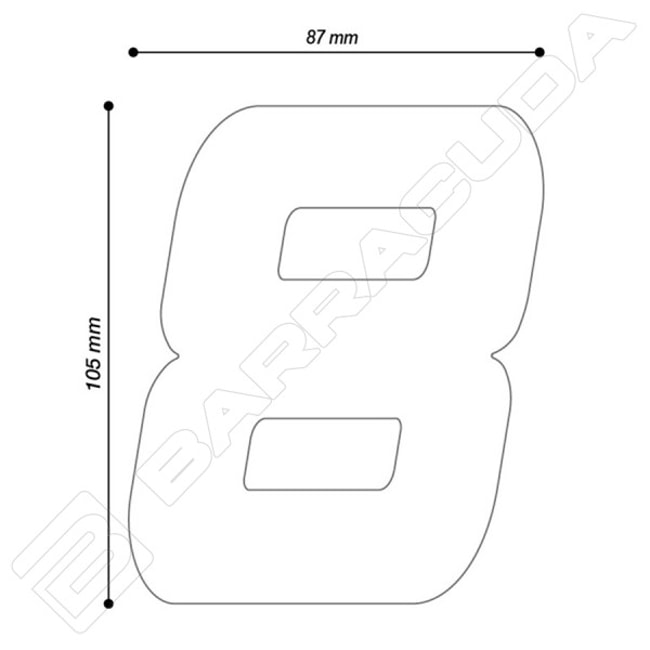 Barracuda number plate kit compatible with Honda Forza 750 2021-2022 ...