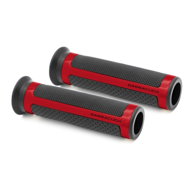 Barracuda Racing grips red - Grips & bar ends - Ergonomics | Moto Discovery