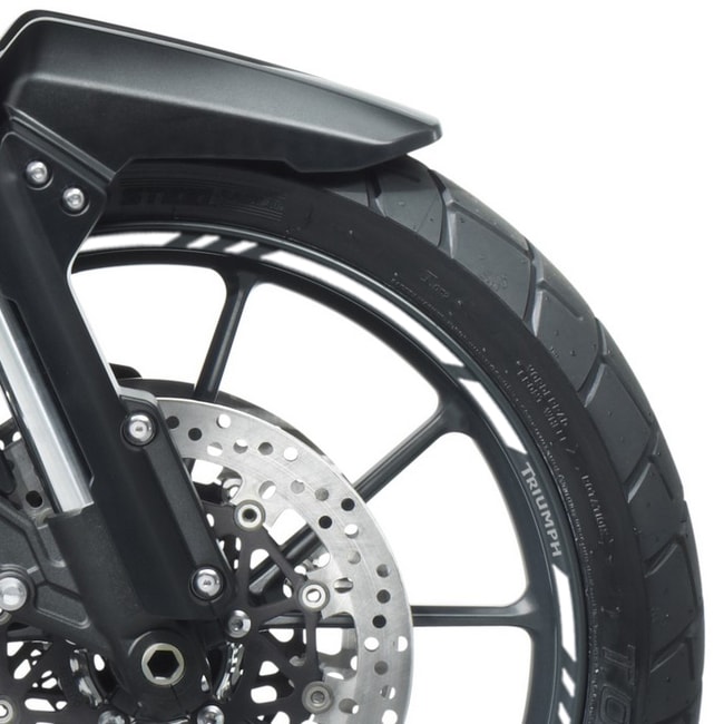 Wheel rim stripes with logos compatible with Triumph | Moto Discovery