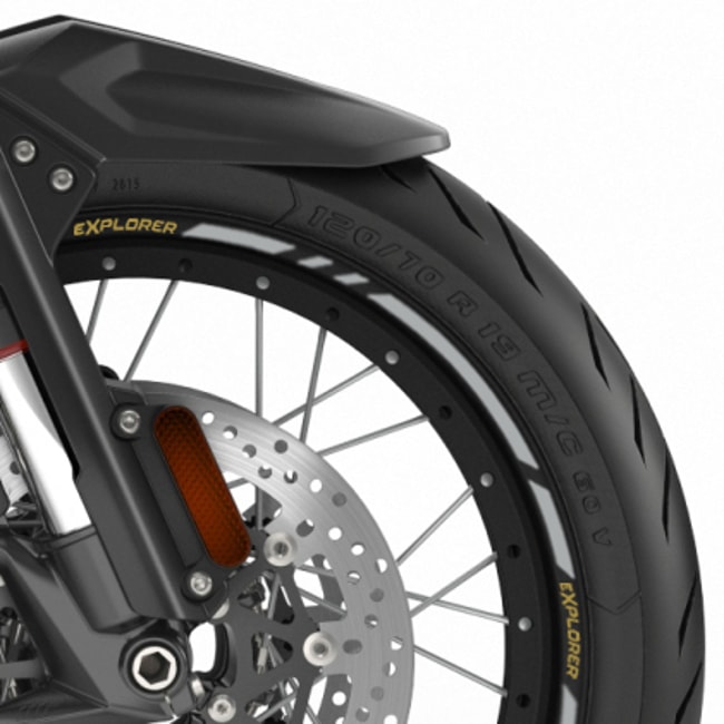 Wheel rim stripes with logos compatible with Triumph Tiger 1200 ...