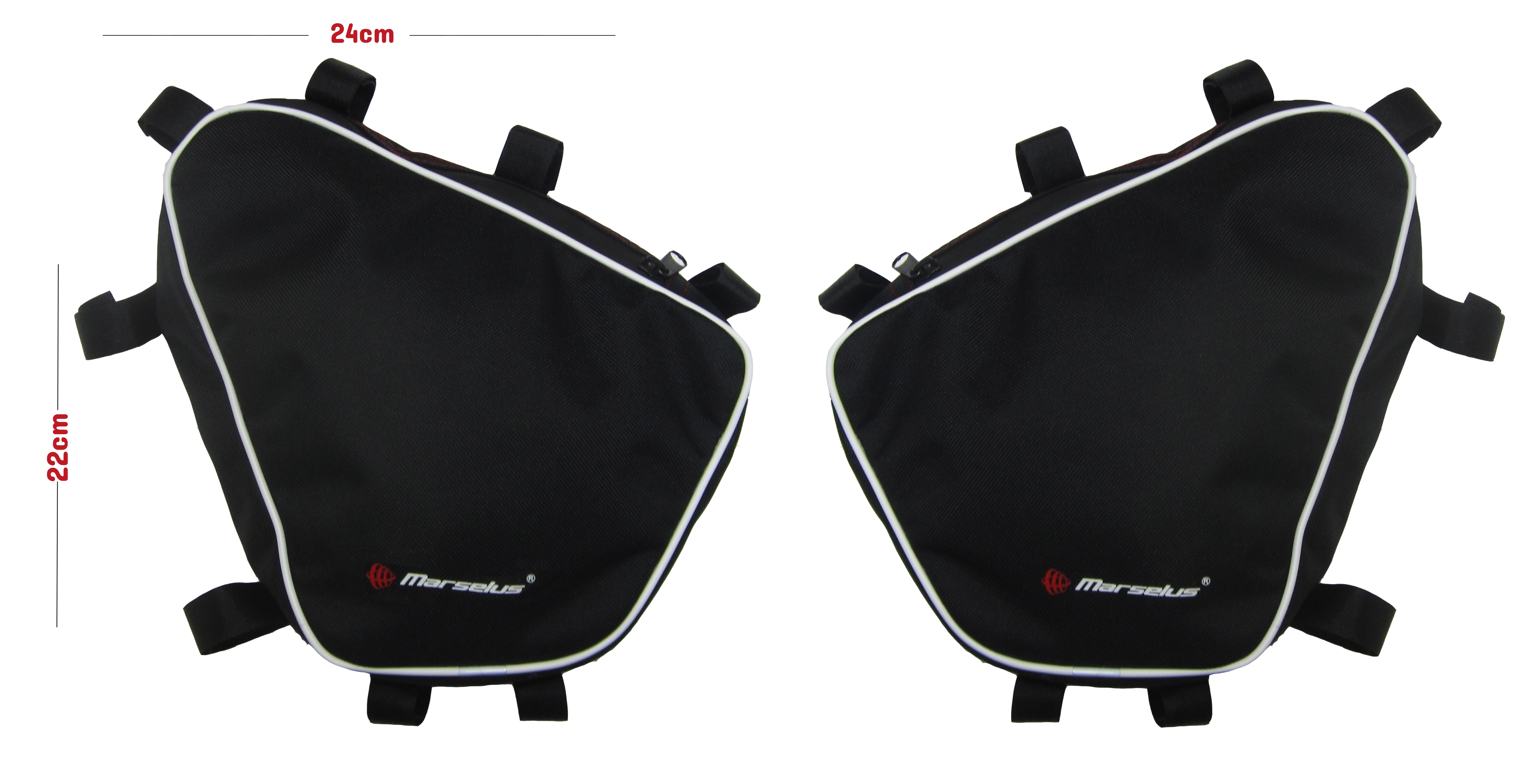 Universele valbeugeltassen 24 x 22 cm | Moto Discovery