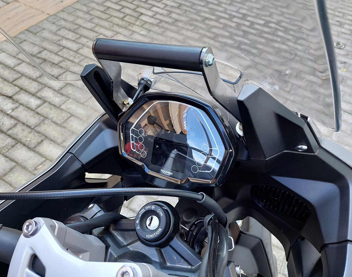 Support de fixation pour smartphone/GPS compatible avec Triumph Tiger ...
