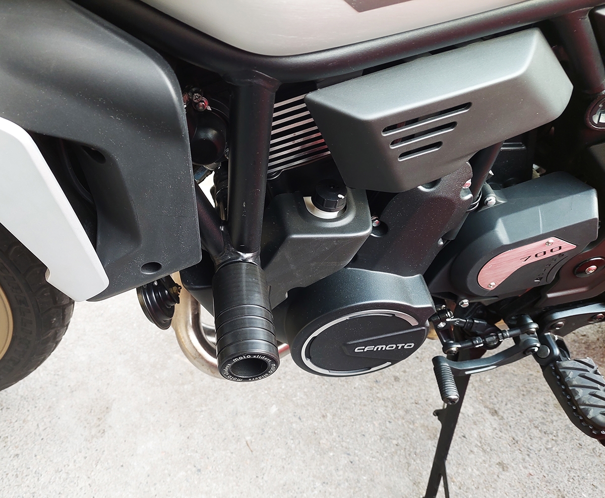Motorcycle Accessories | Frame crash pads for CF Moto 700 CL-X 2022-2023
