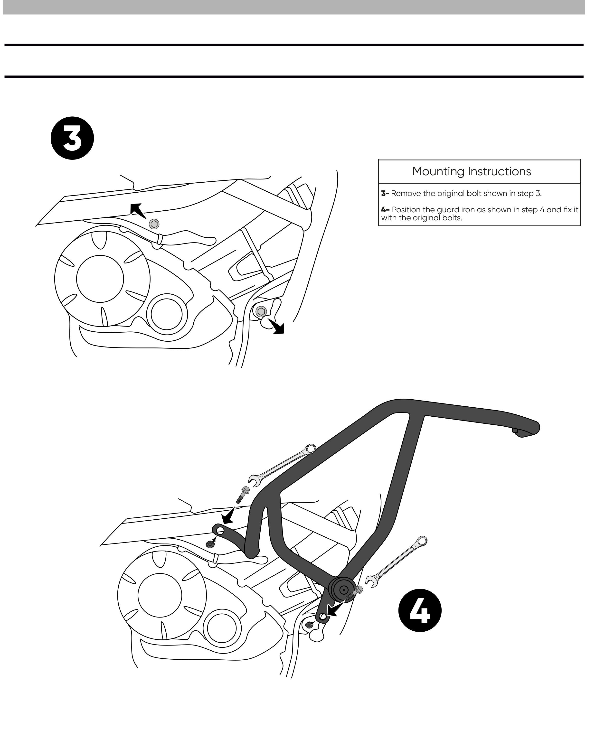 GPK engine guard with crash pads compatible with Honda NC700X / NC750X ...