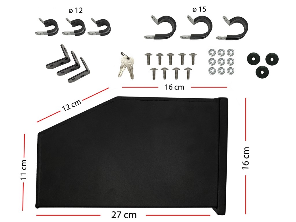 Universal tool box with inner bag (trapezoid) | Moto Discovery