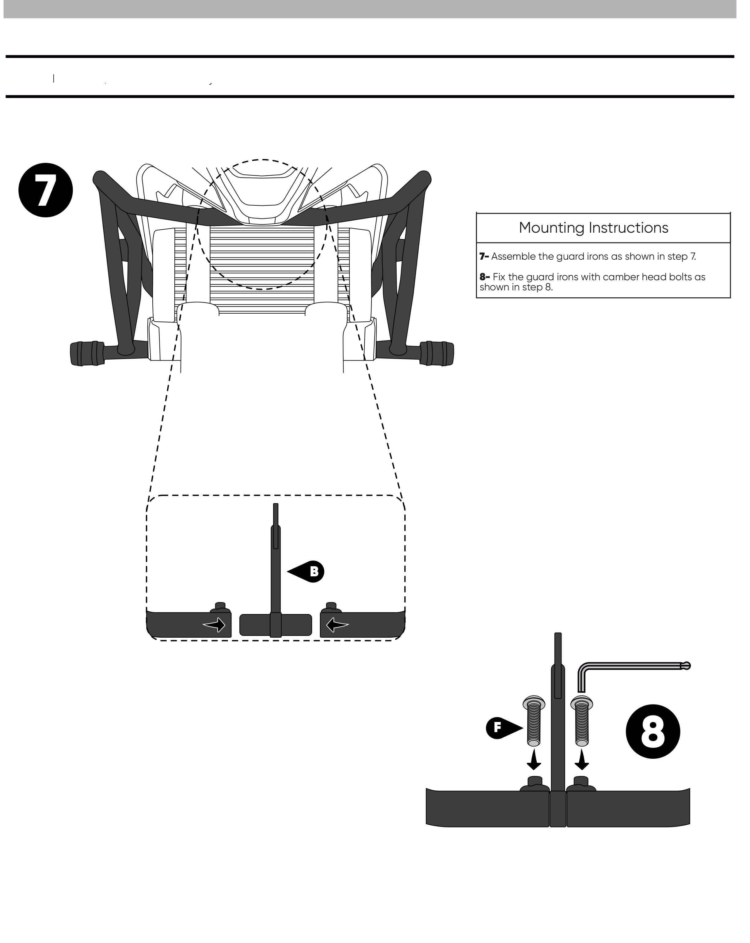 GPK engine guard with crash pads compatible with Honda NC700X / NC750X ...