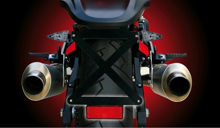 Reflector holder for license plate | Moto Discovery