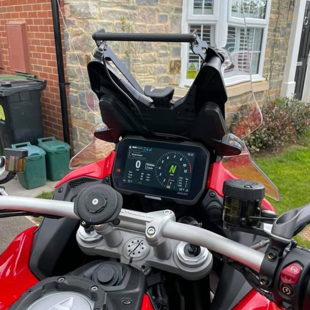 Smartphone / GPS mounting bracket compatible with Ducati Multistrada V4 ...