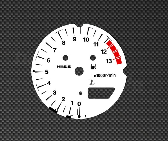 White speedometer gauge compatible with Honda CBR900RR Fireblade 2002 ...