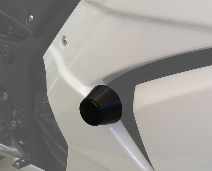 Frame crash pads for Kawasaki ZX-250R Ninja '08-'12