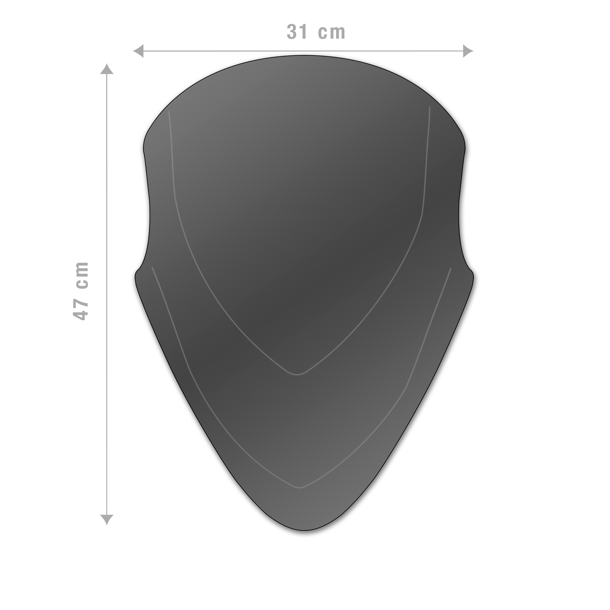 Barracuda windshield compatible with Honda Forza 750 2021-2025 | Moto ...