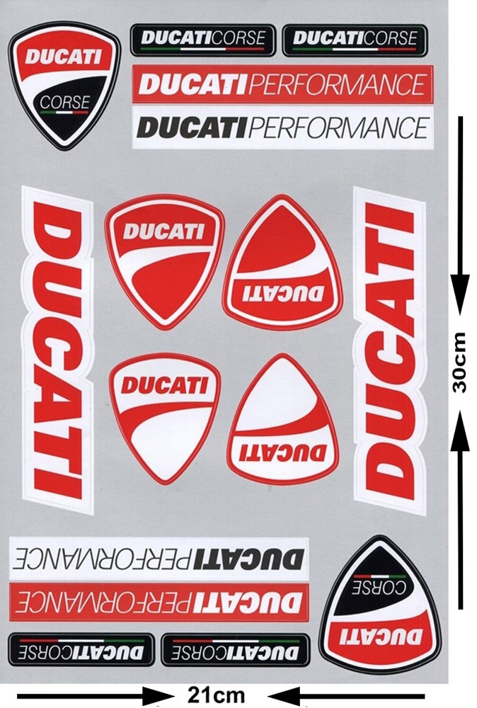 Ducati stickers kit (16 pc.) | Moto Discovery