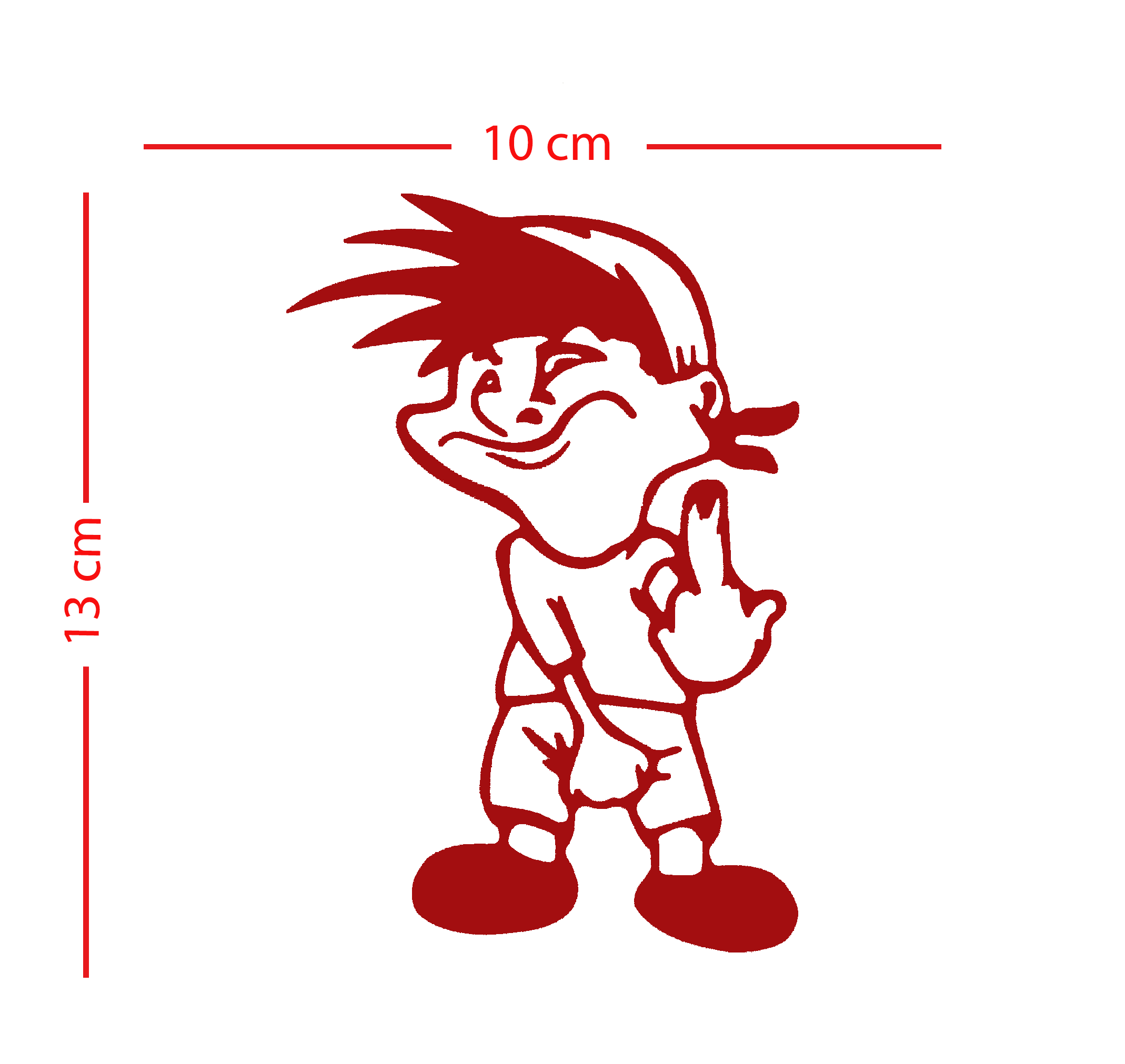 Bad boy finger klistermärke | Moto Discovery