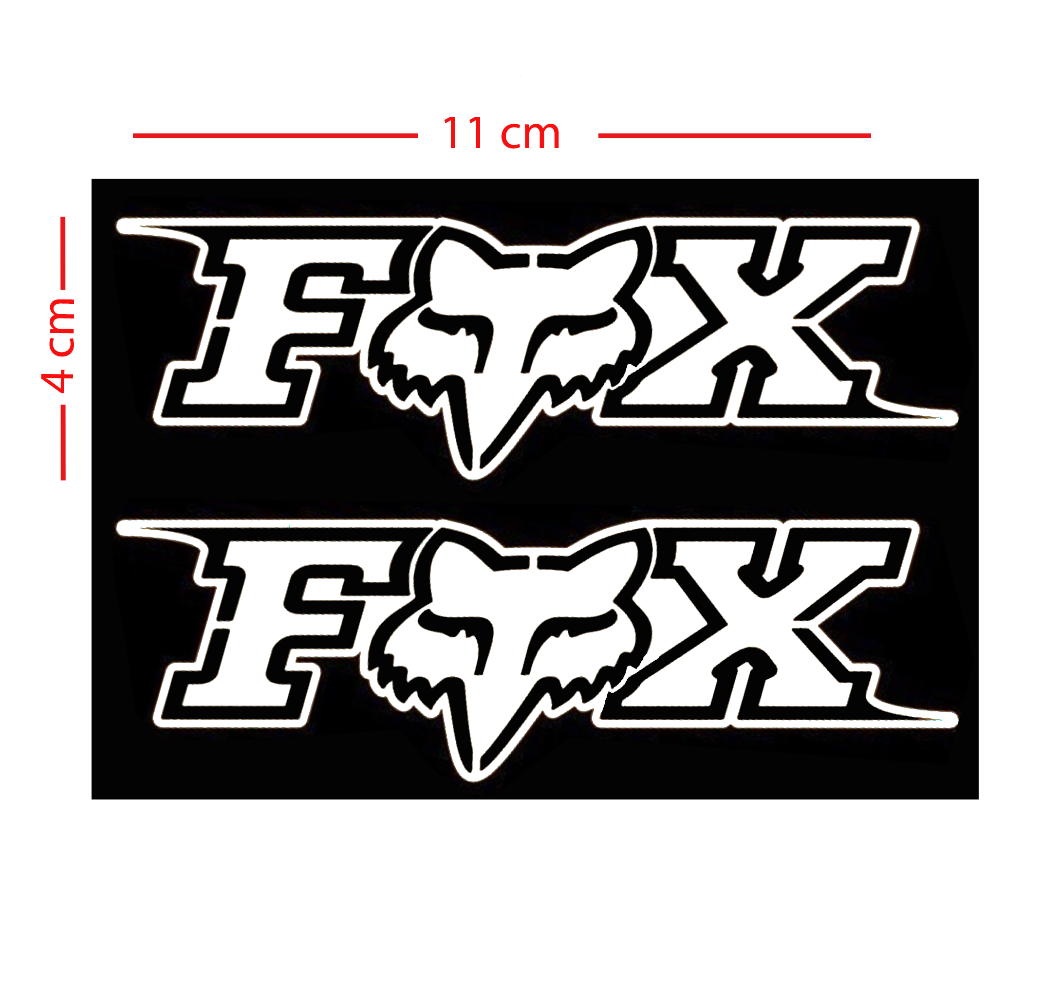 Motorcycle Accessories | Fox racing sticker