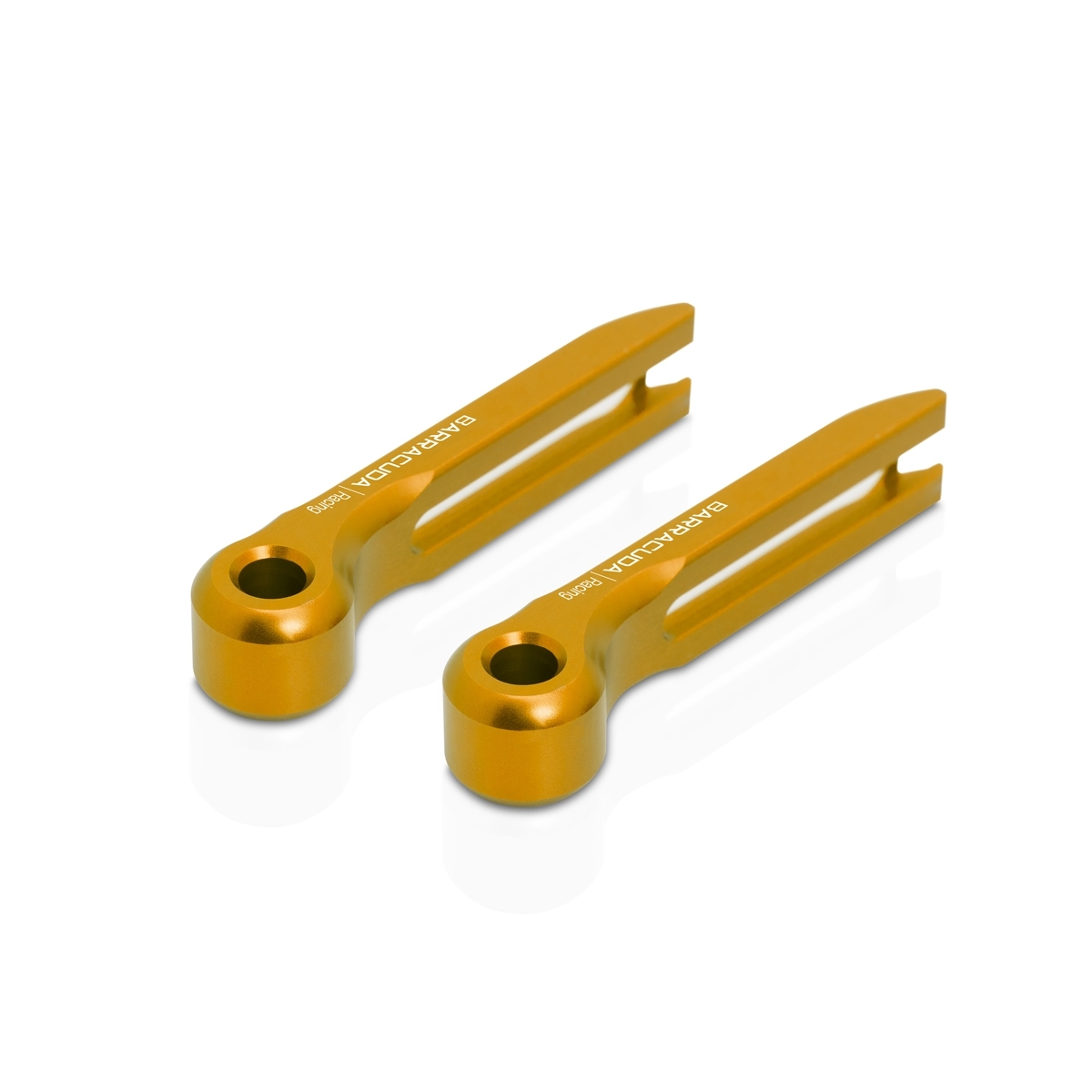 Extensions for Barracuda brake/clutch levers gold | Moto Discovery