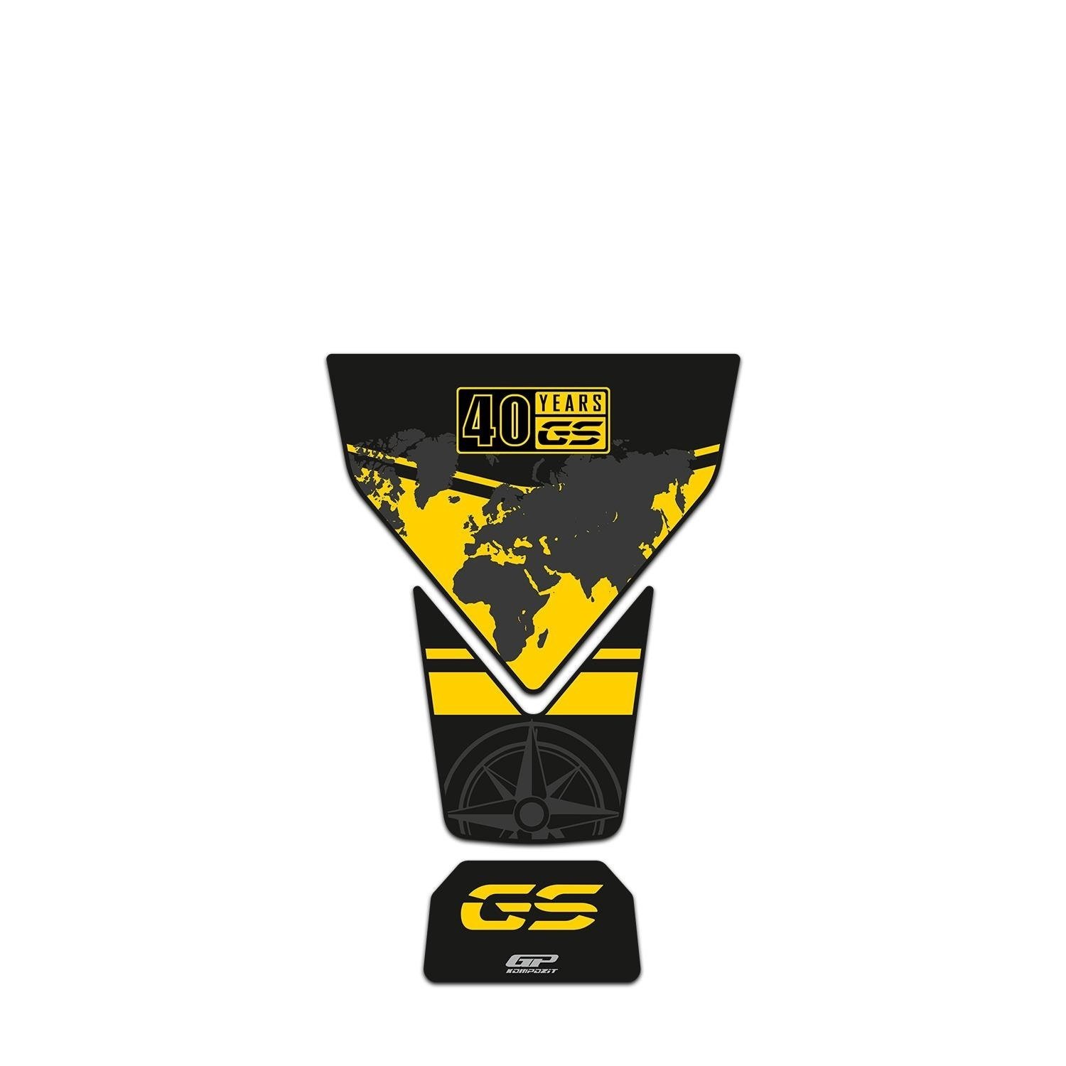 GPK tank pad set 3D 40 years compatible with BMW F850GS 2018-2023 ...