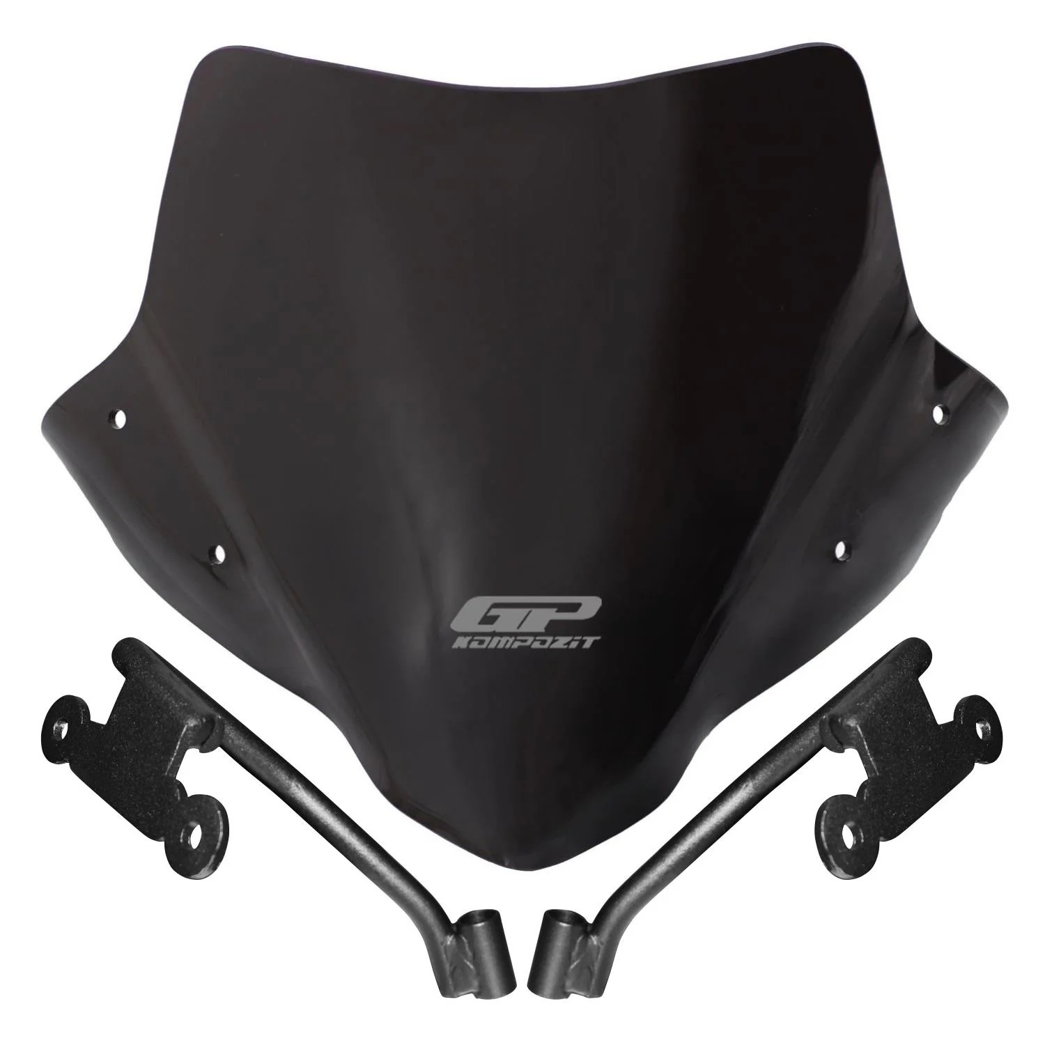 GPK windscreen compatible with Honda CB500F 2013-2023 30cm (black ...
