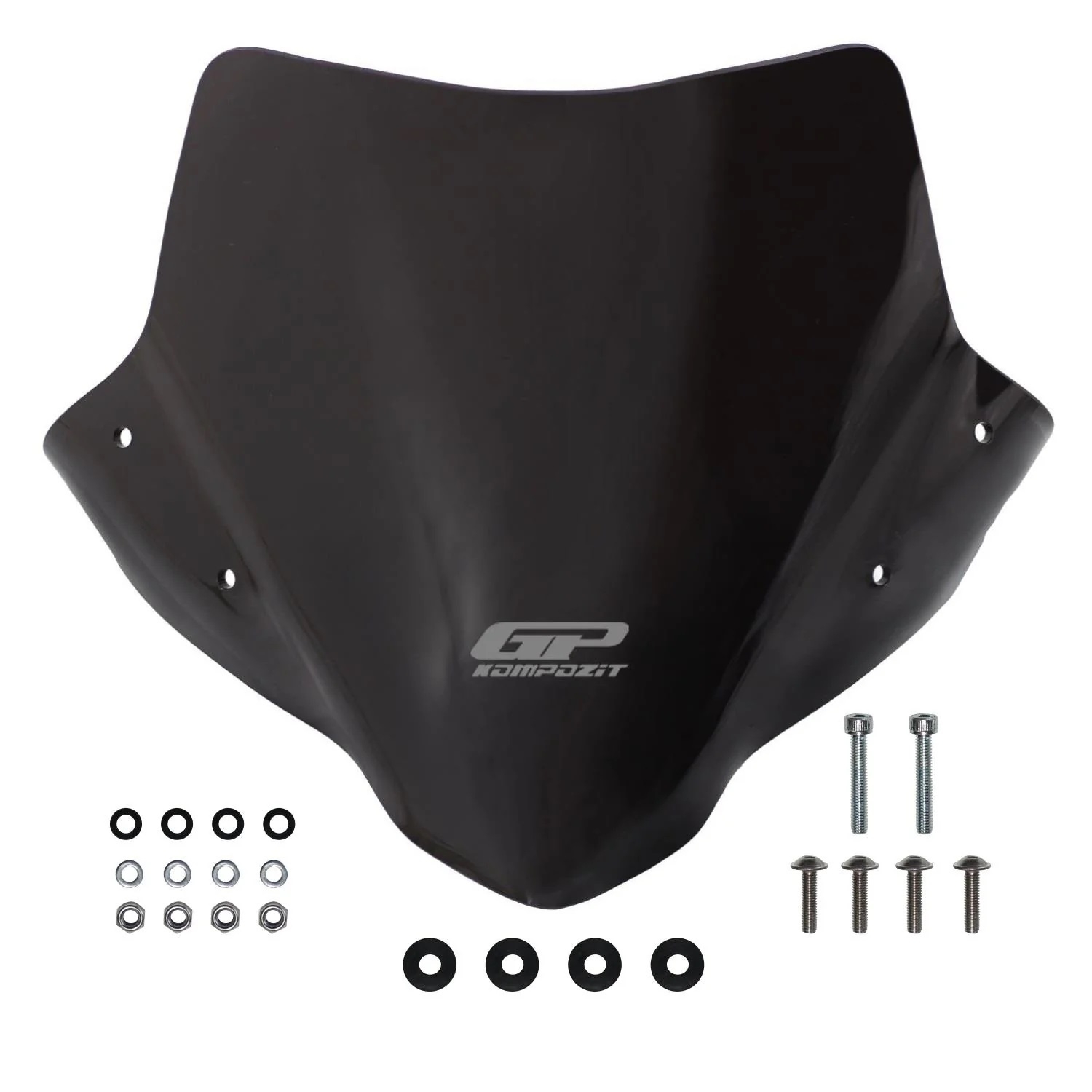 GPK windscreen compatible with Honda CB500F 2013-2023 30cm (black ...