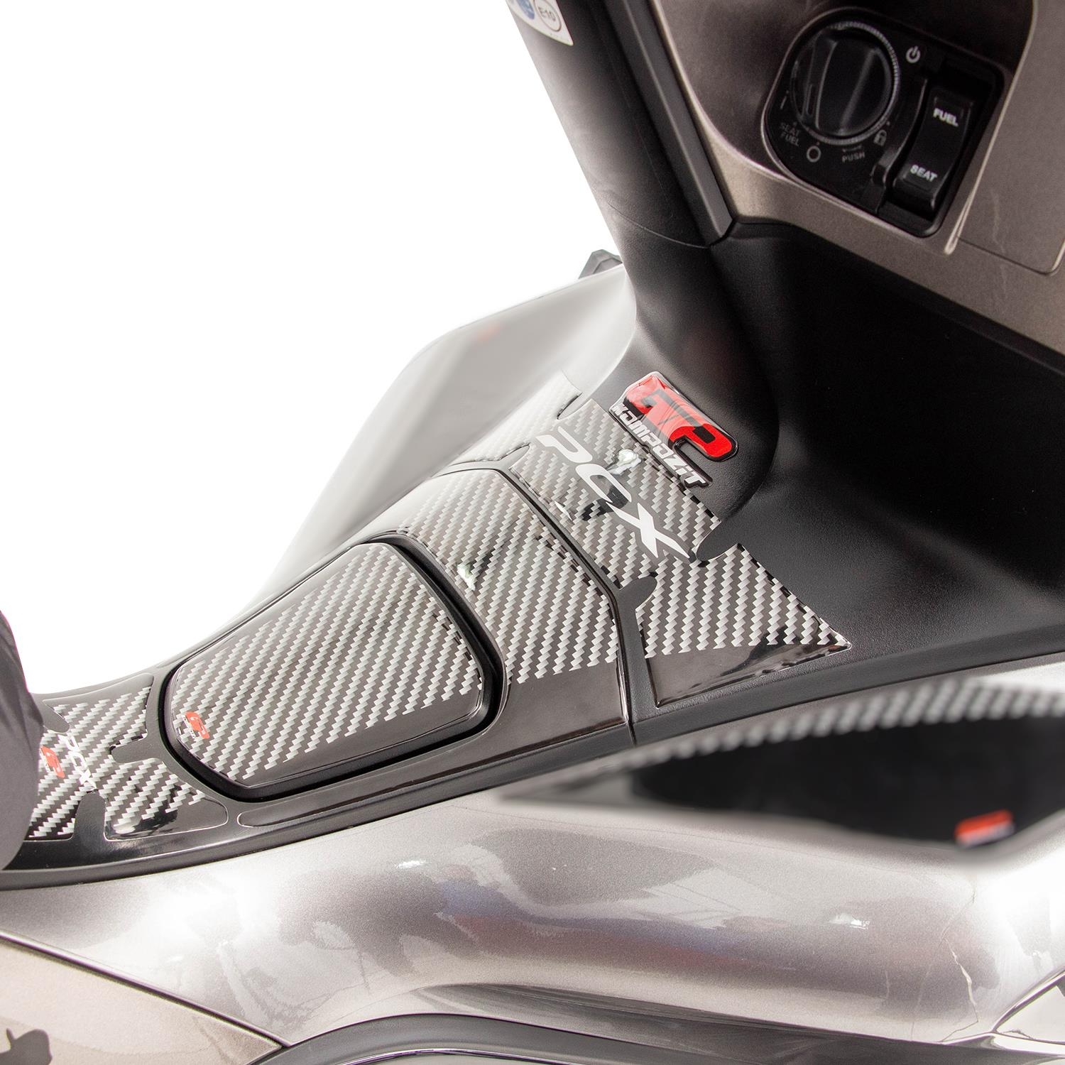 GPK tank pad 3D compatible with Honda PCX 125 / 150 2018-2020 carbon ...
