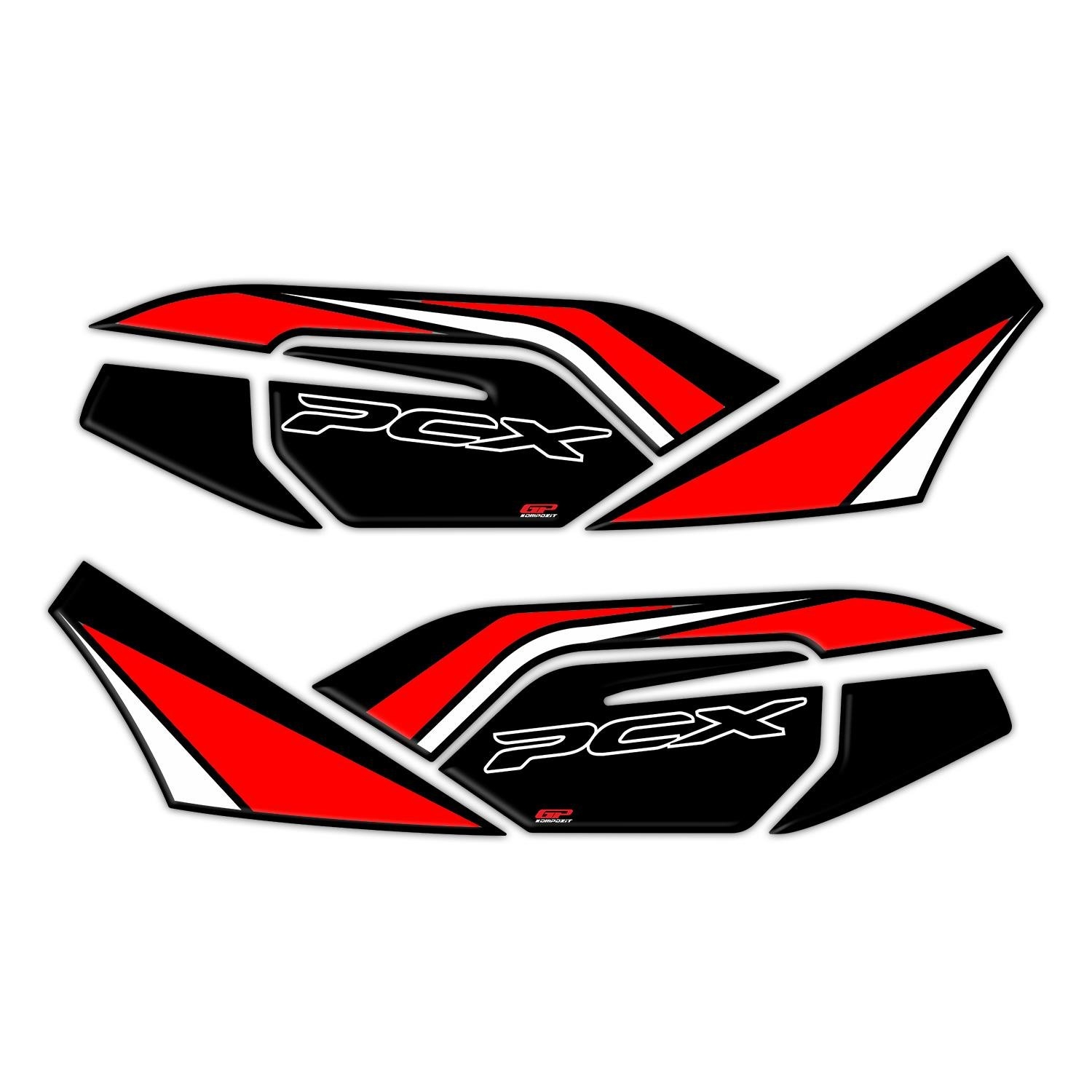 GPK foot board 3D stickers compatible with Honda PCX 125 2021-2024 ...