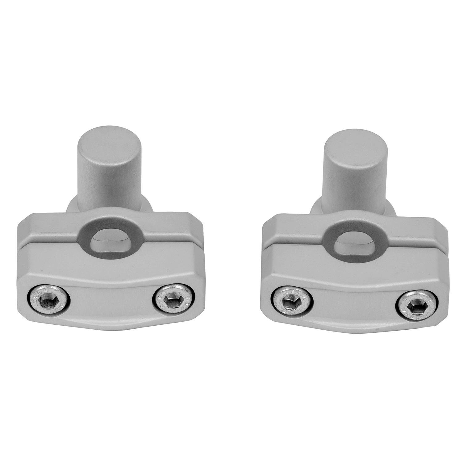 GPK universal pivoting risers for 22mm handlebars silver | Moto Discovery