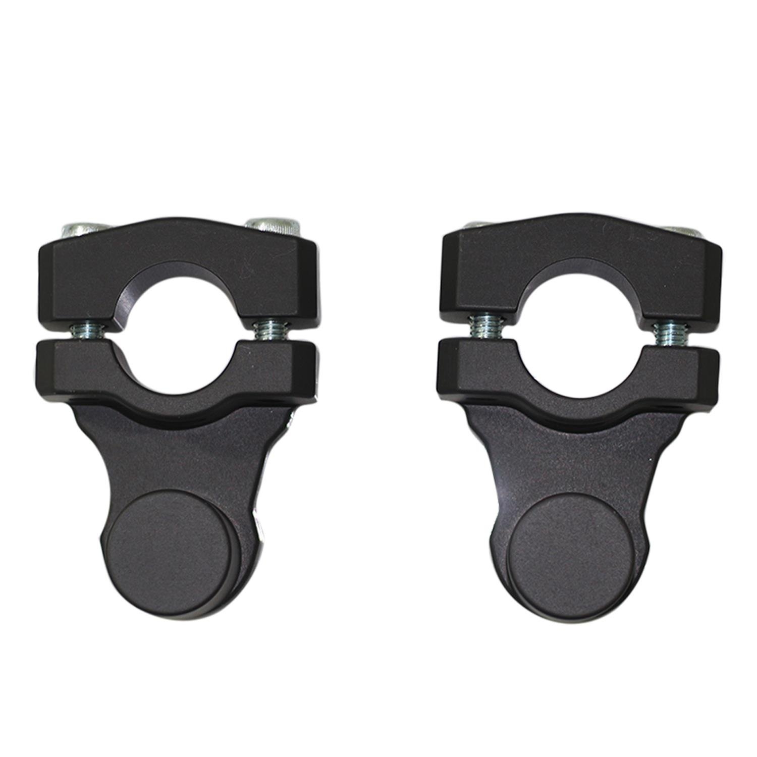 GPK universal pivoting risers for 22mm handlebars black | Moto Discovery