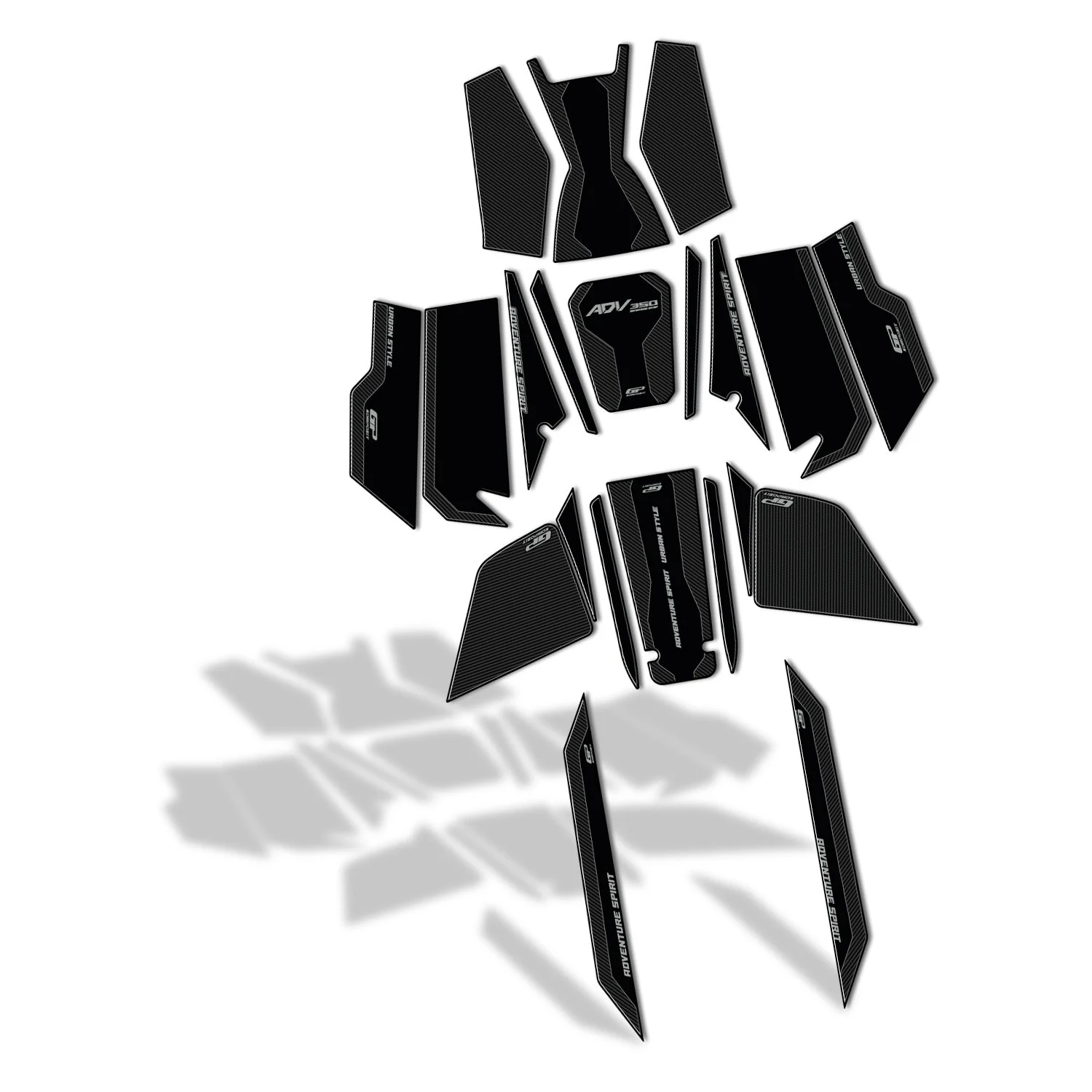 GPK body kit 3D stickers compatible with Honda ADV 350 2022-2025 | Moto ...