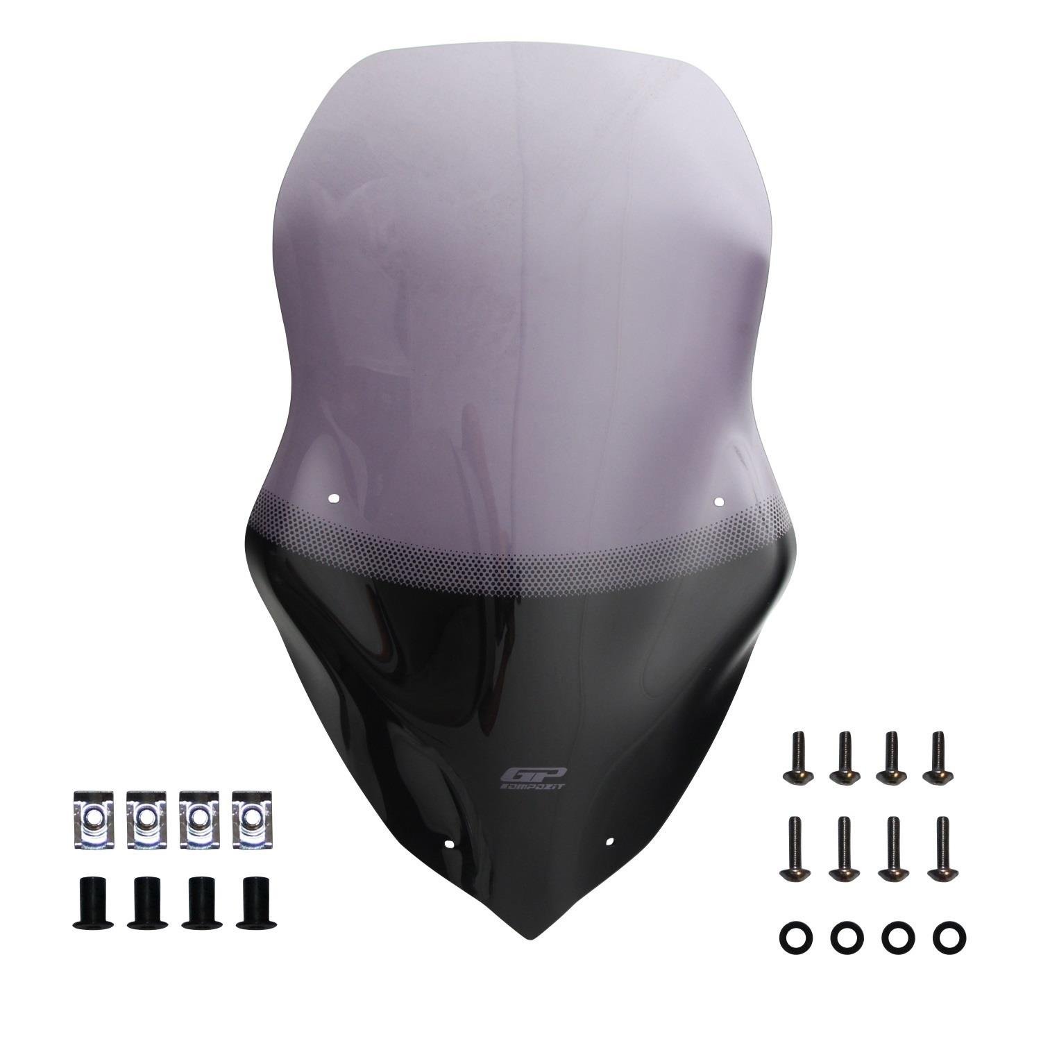 GPK windscreen compatible with SYM Jet 14 200 2017-2024 65cm (fume ...