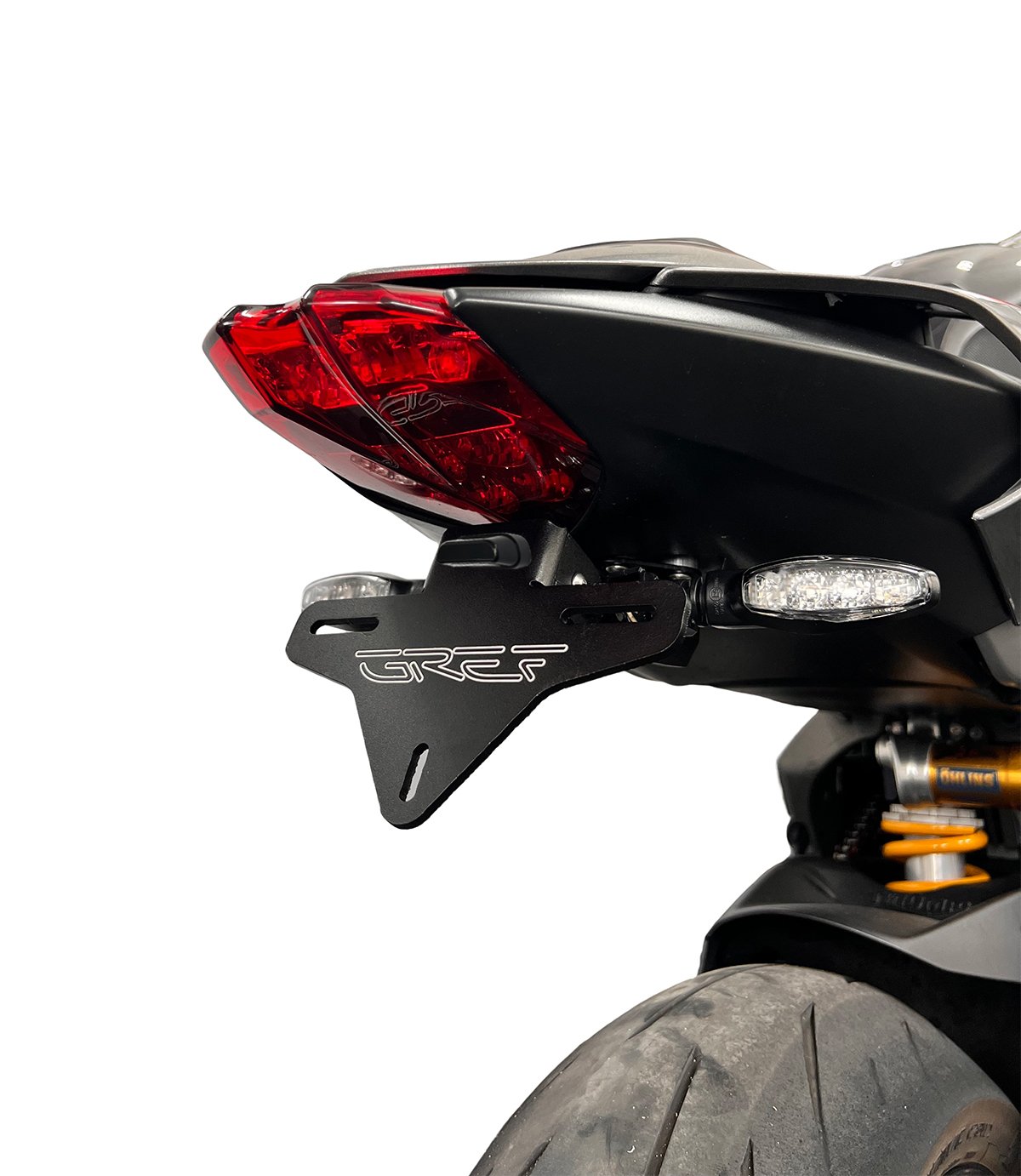 GREF license plate holder compatible with Triumph Street Triple 765 / R / RS 2018-2025 | Moto ...