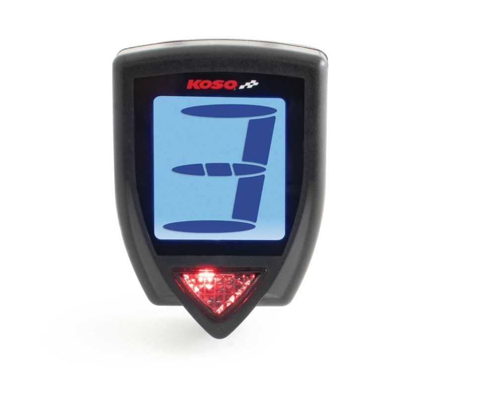 Koso LCD digital gear indicator with shift light | Moto Discovery